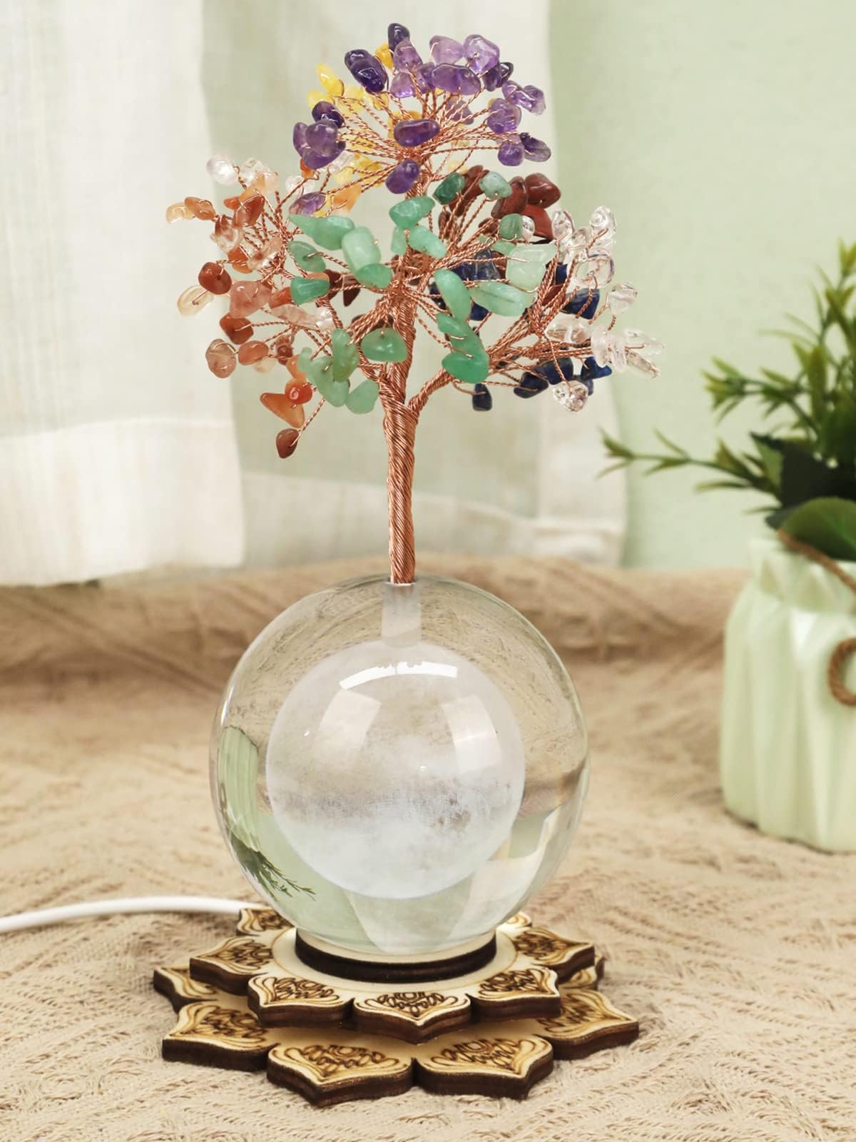 Amazon.com: FOLKOR LIFE Seven Chakra Tree of Life Decor for Spiritual ...