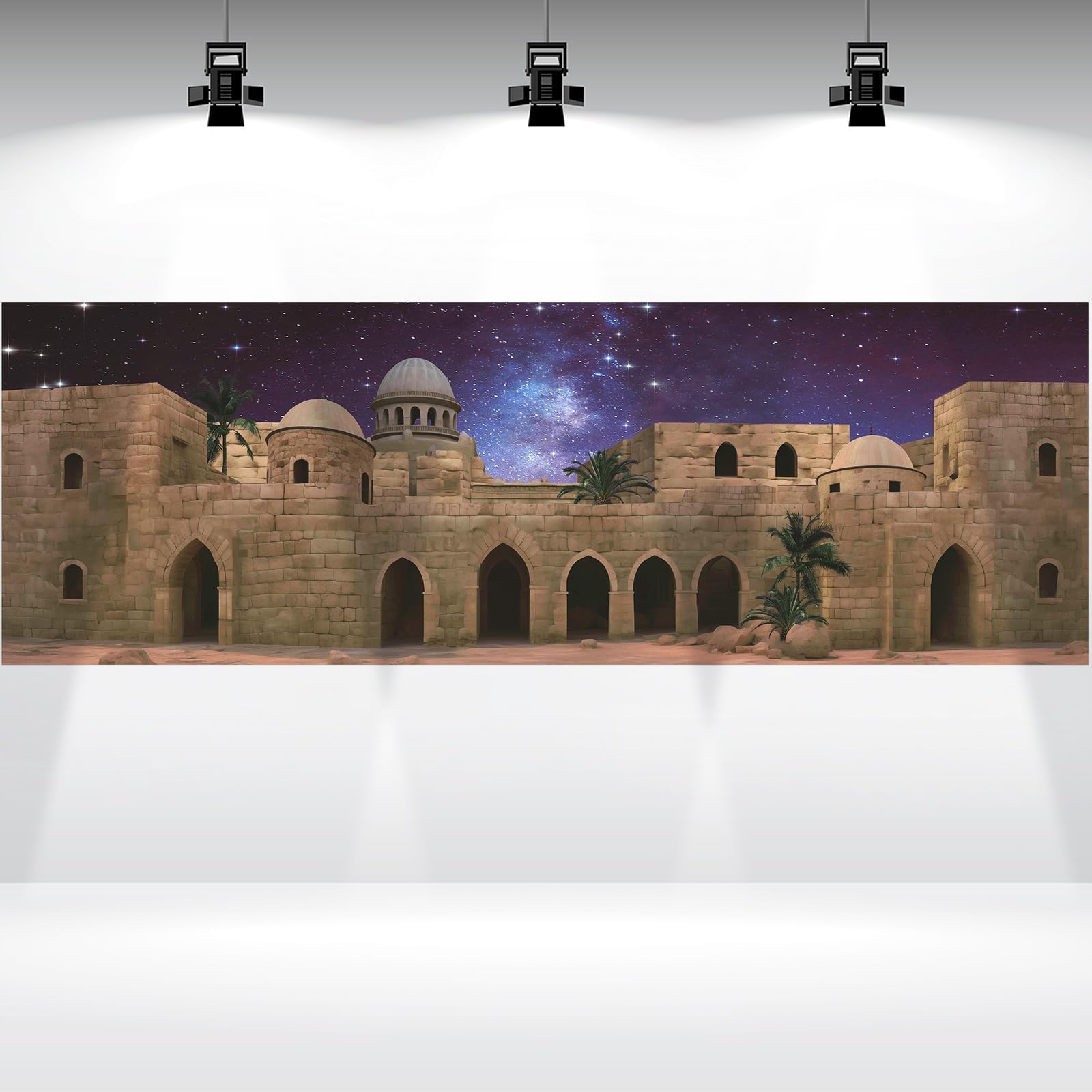 Amazon.com: Newwiee 18 ft x 6 ft Nativity Scene Backdrop Banner Scene ...