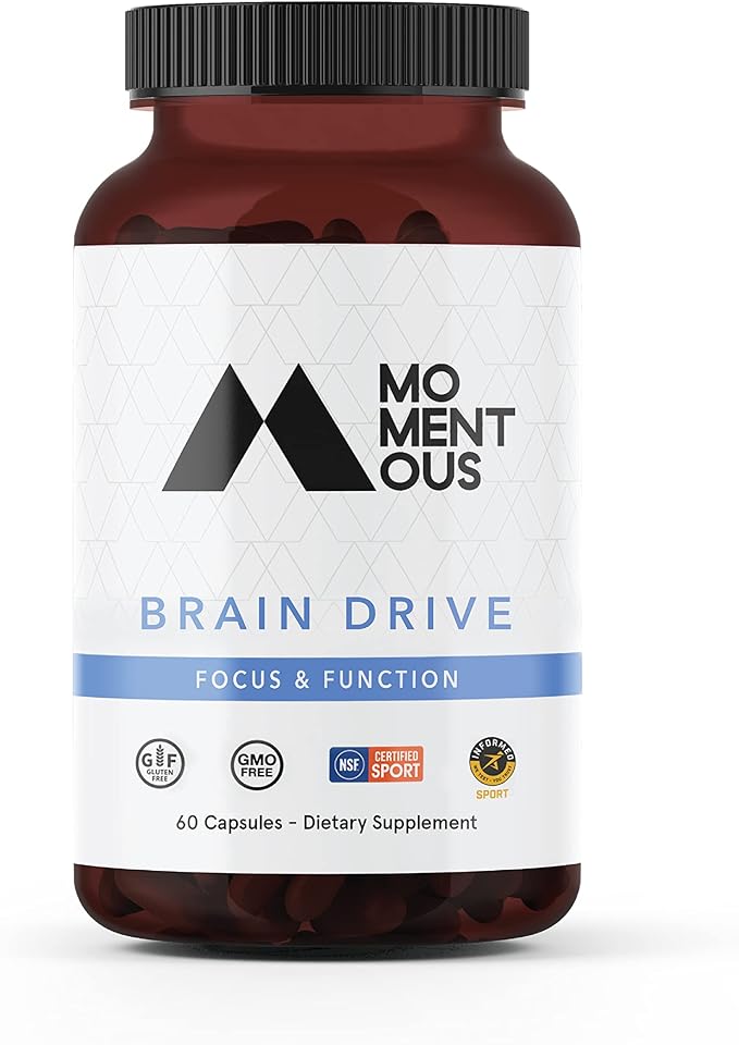 Momentous Brain Drive Nootropic Supplement, Non-GMO and Gluten Free ...
