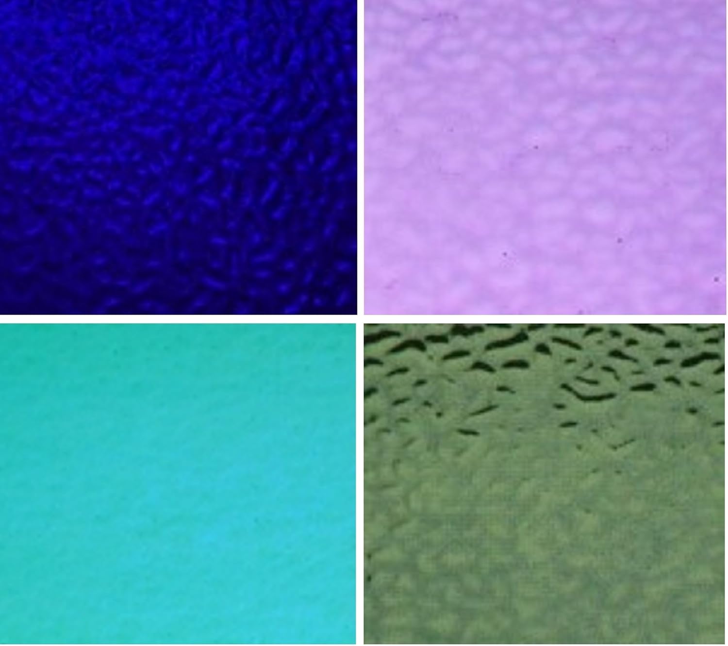 Amazon.com: Wissmach Stained Glass Sheet Pack - 4 Sheets of English ...