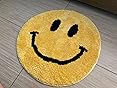 Ohocut Cute Smiley Face Rug, Round Rug for Bathroom, Bathtub, Bedroom ...