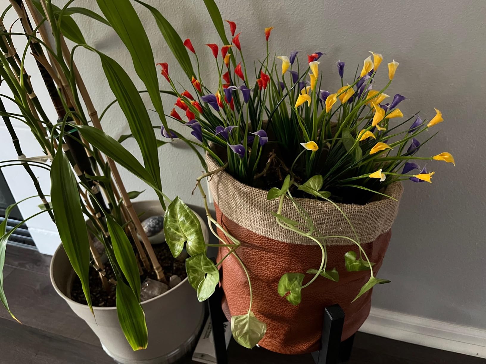 $5/mo - Finance Palonu Artificial Flowers Plants Bulk UV Resistant Fake ...