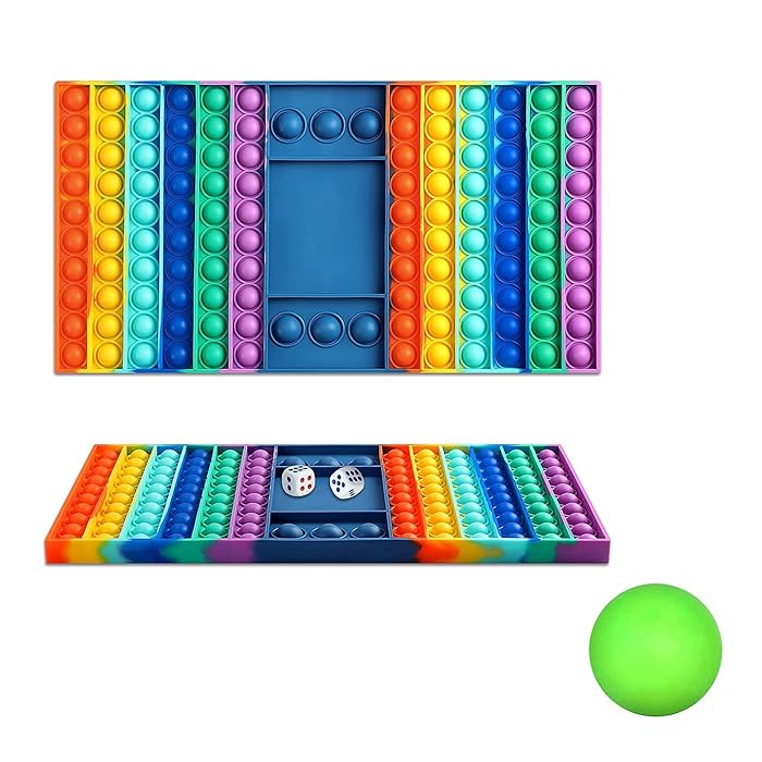 Buy Darana Fidget Toy Pop Large Size Block Push Bubble Chess Board ...