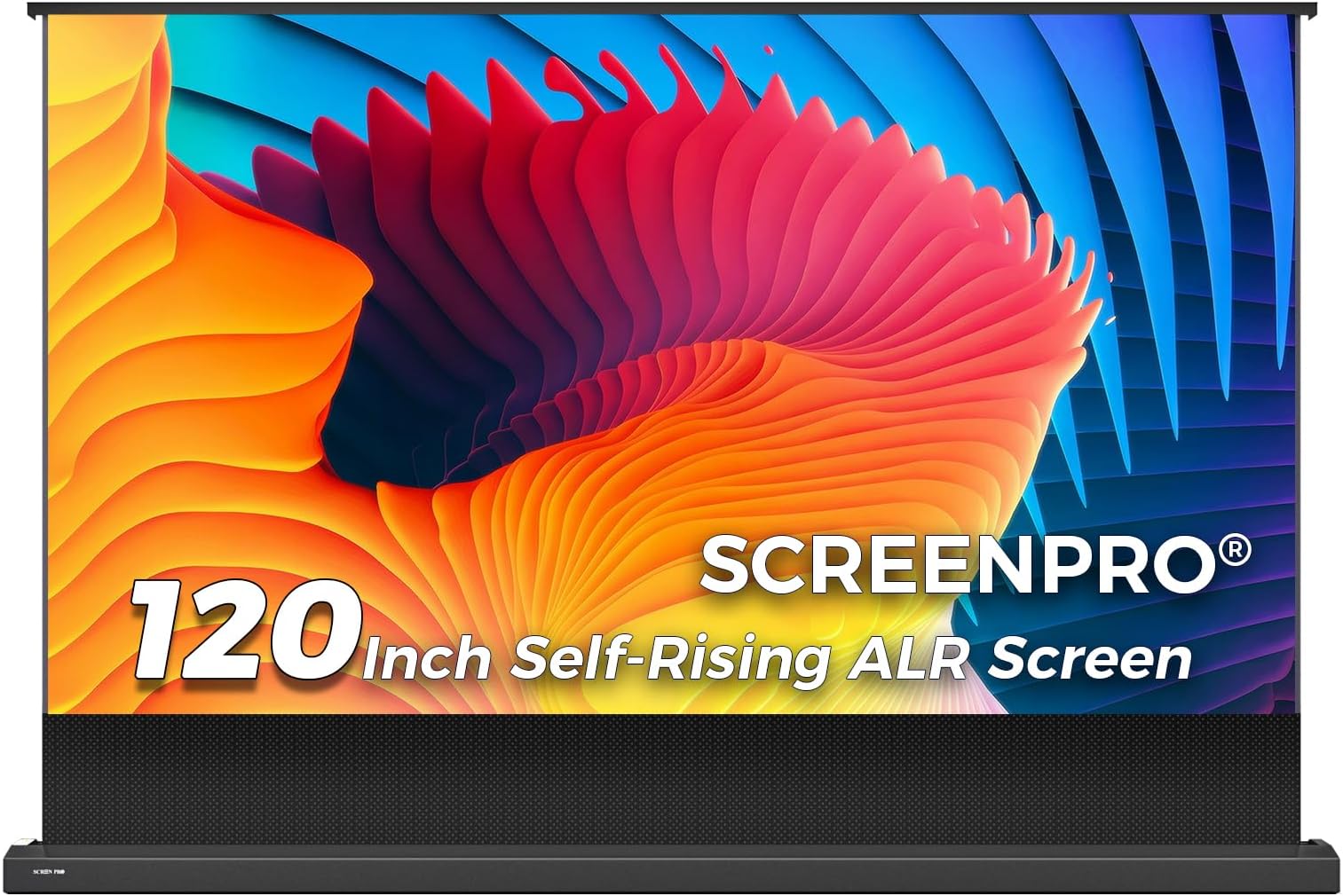 Amazon.com: SCREENPRO 120 inch Non-Tensioned Floor Rising Projector ...