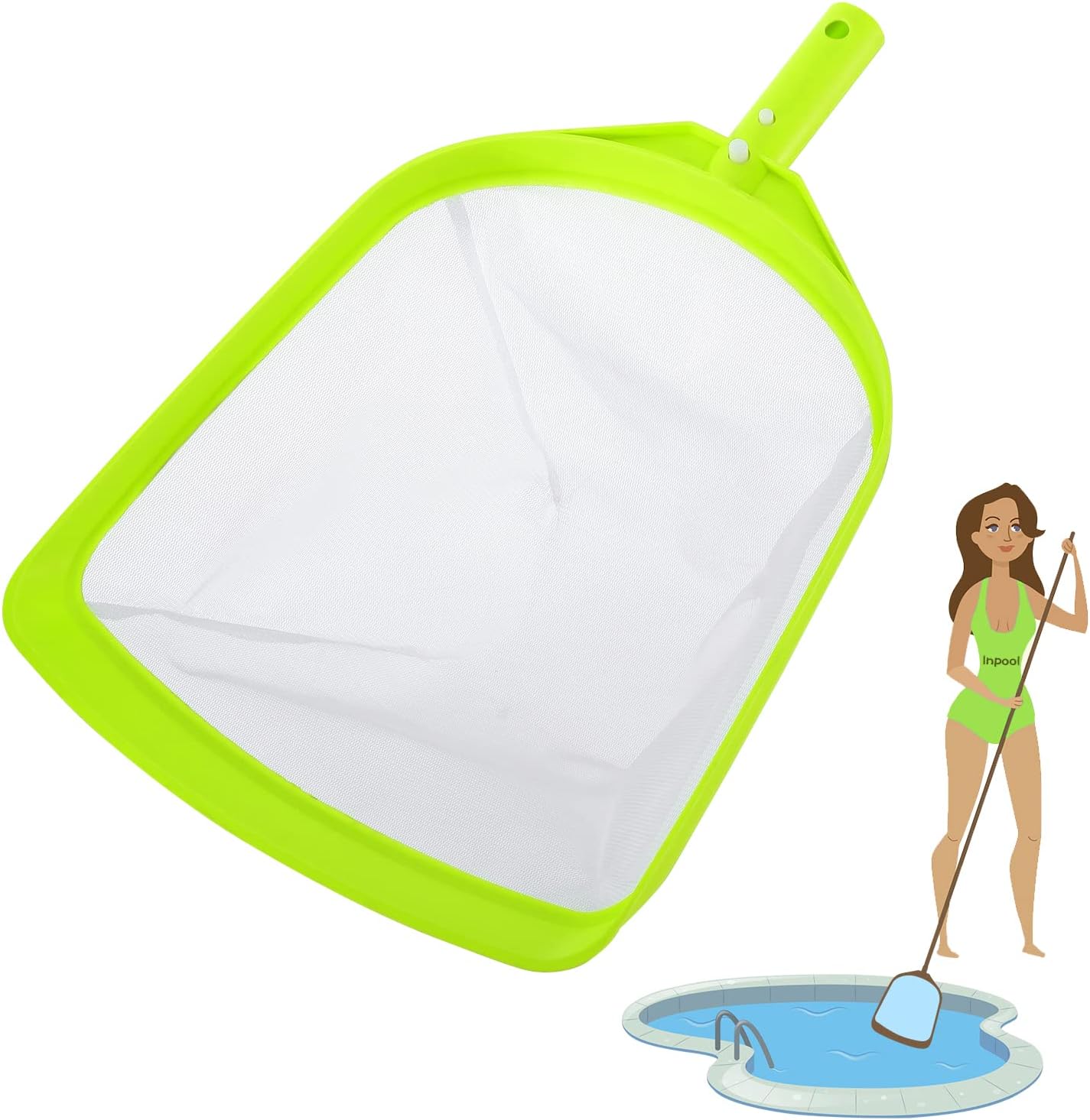 Amazon.com : Pool Leaf Skimmer, Pool Leaf Cleaner Net & Heavy Duty ...