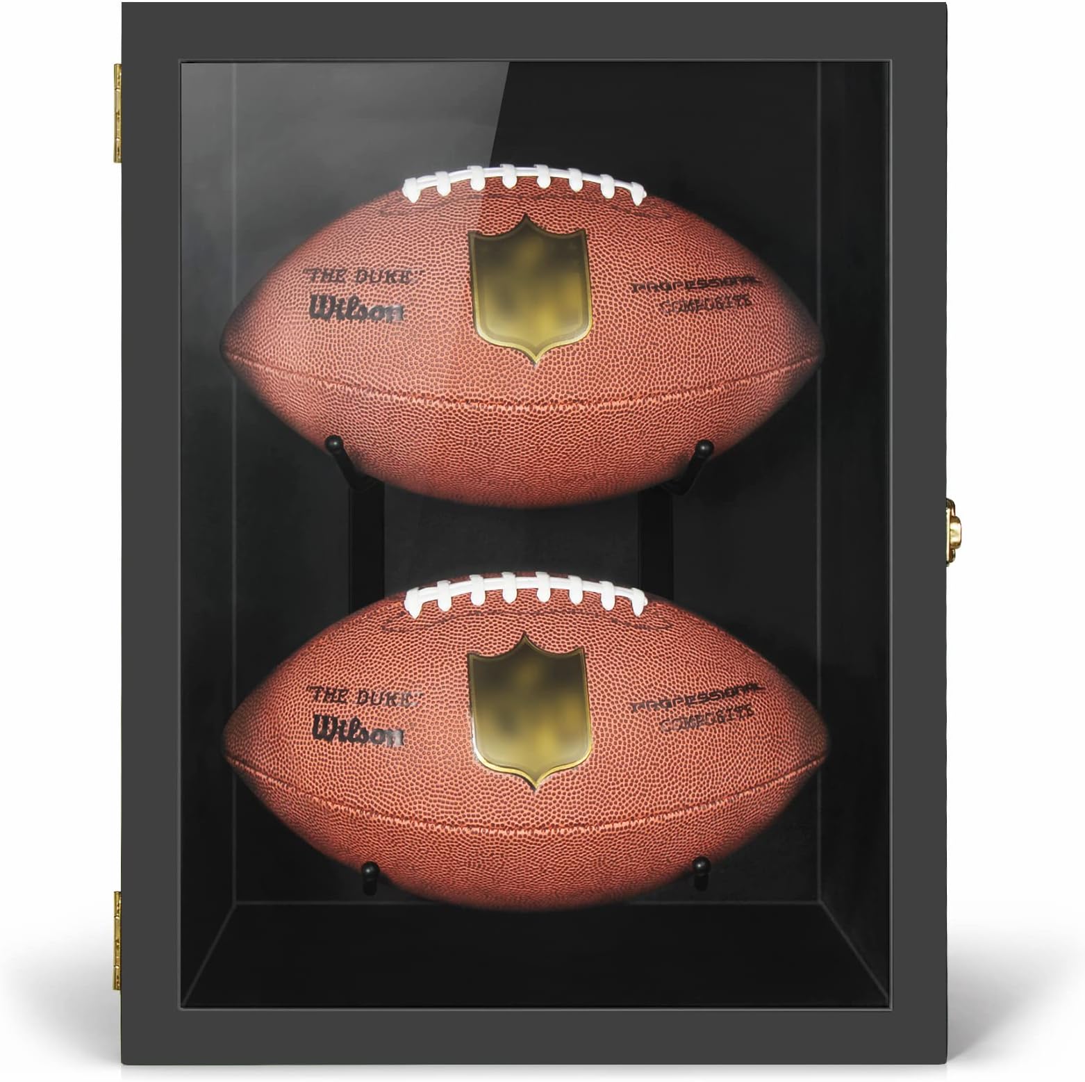 Amazon.com: TJ.MOREE 2 Football Case Display Case Full Size, Rugby ...