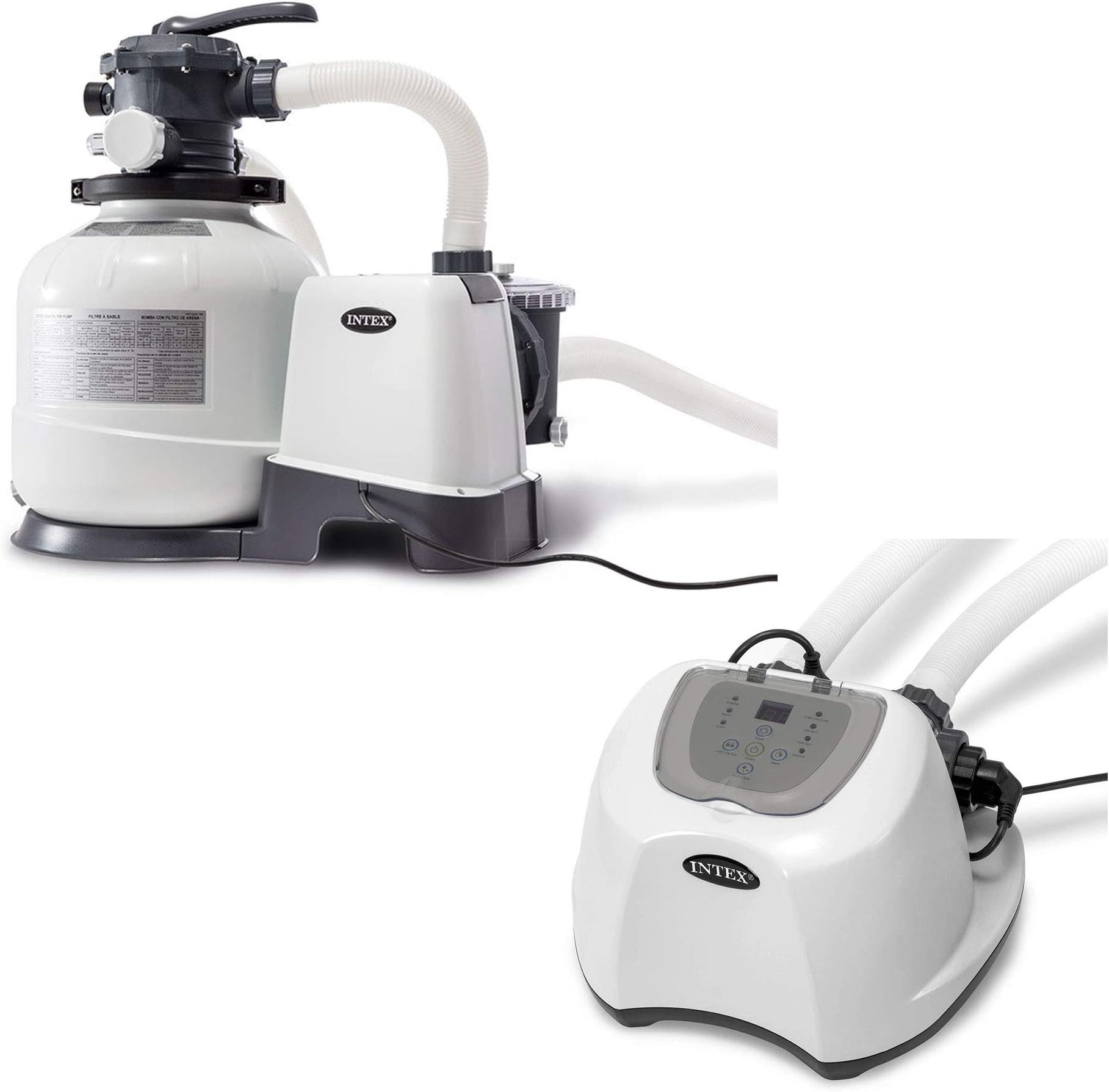 Amazon.com: Intex 2800 GPH Pool Sand Filter Pump with Krystal Clear ...