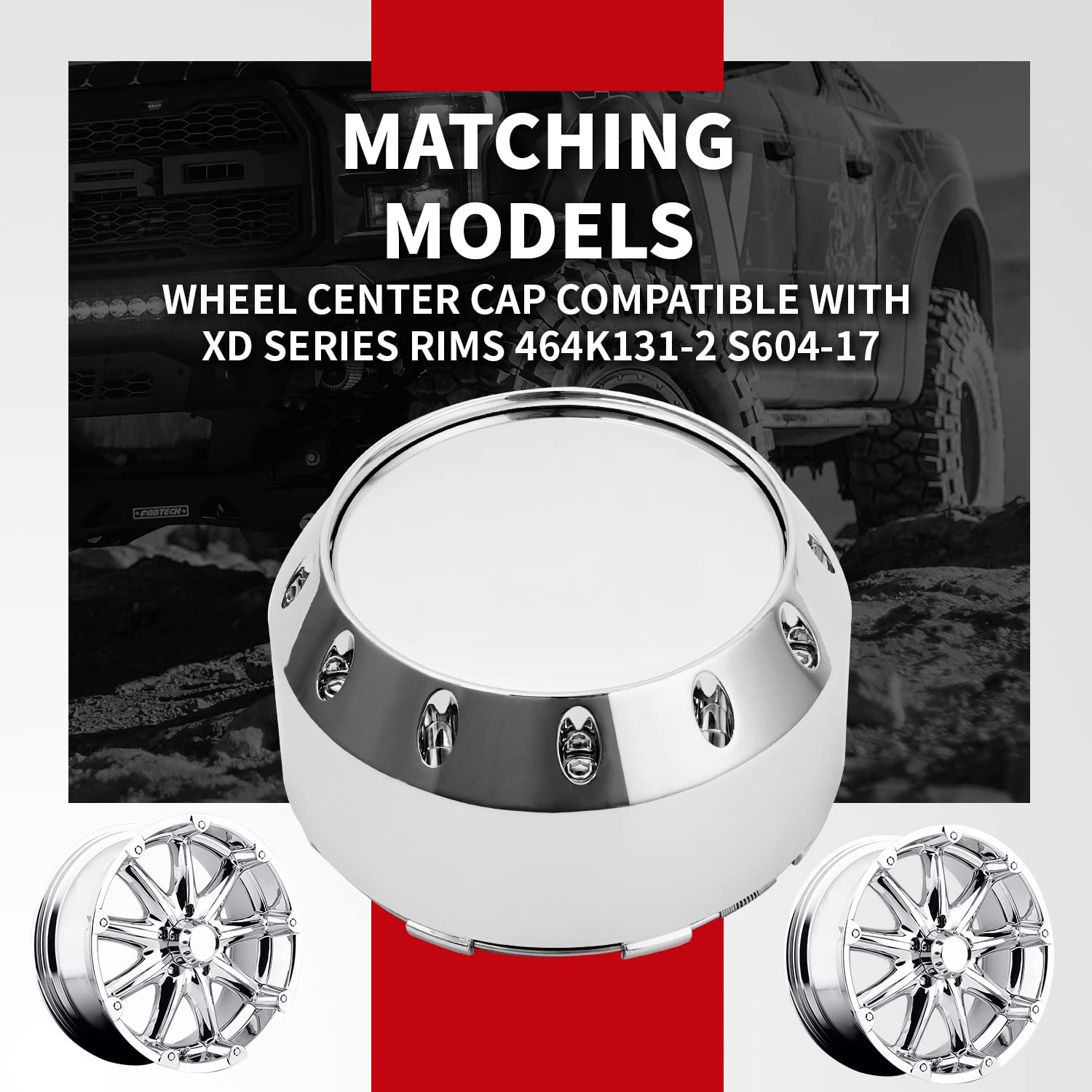 Snapklik.com : KitsPro Wheel Center Caps For XD WheelPros KMC Rim ...