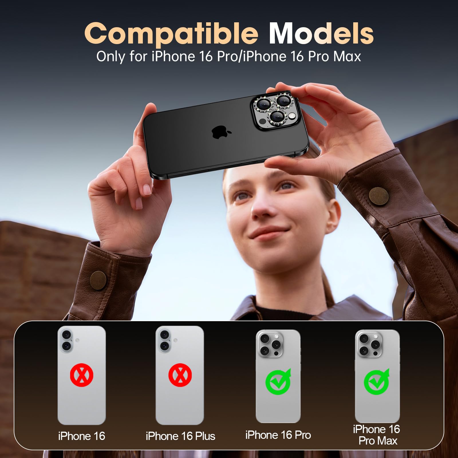 Snapklik.com : Xfilm For iPhone 16 Pro/16 Pro Max Camera Lens Protector ...