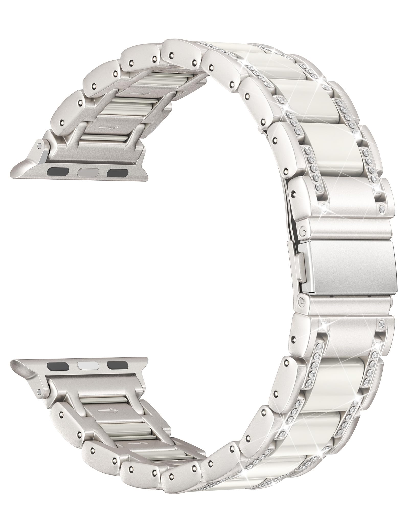 Amazon.com: Moolia Metal Band Compatible with Apple Watch Band 42/44/45 ...