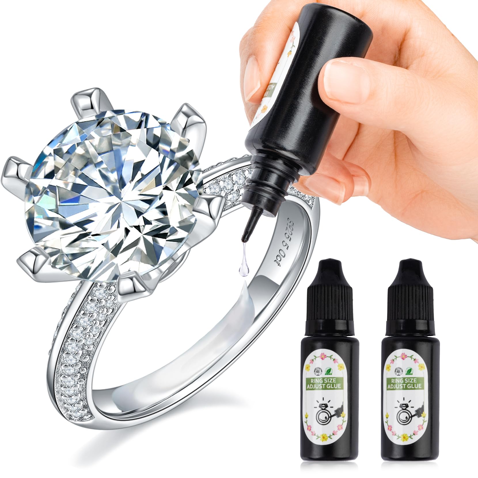 Amazon.com: Innovative Ring Sizers for Loose Ring, 2 Bottles Ring ...