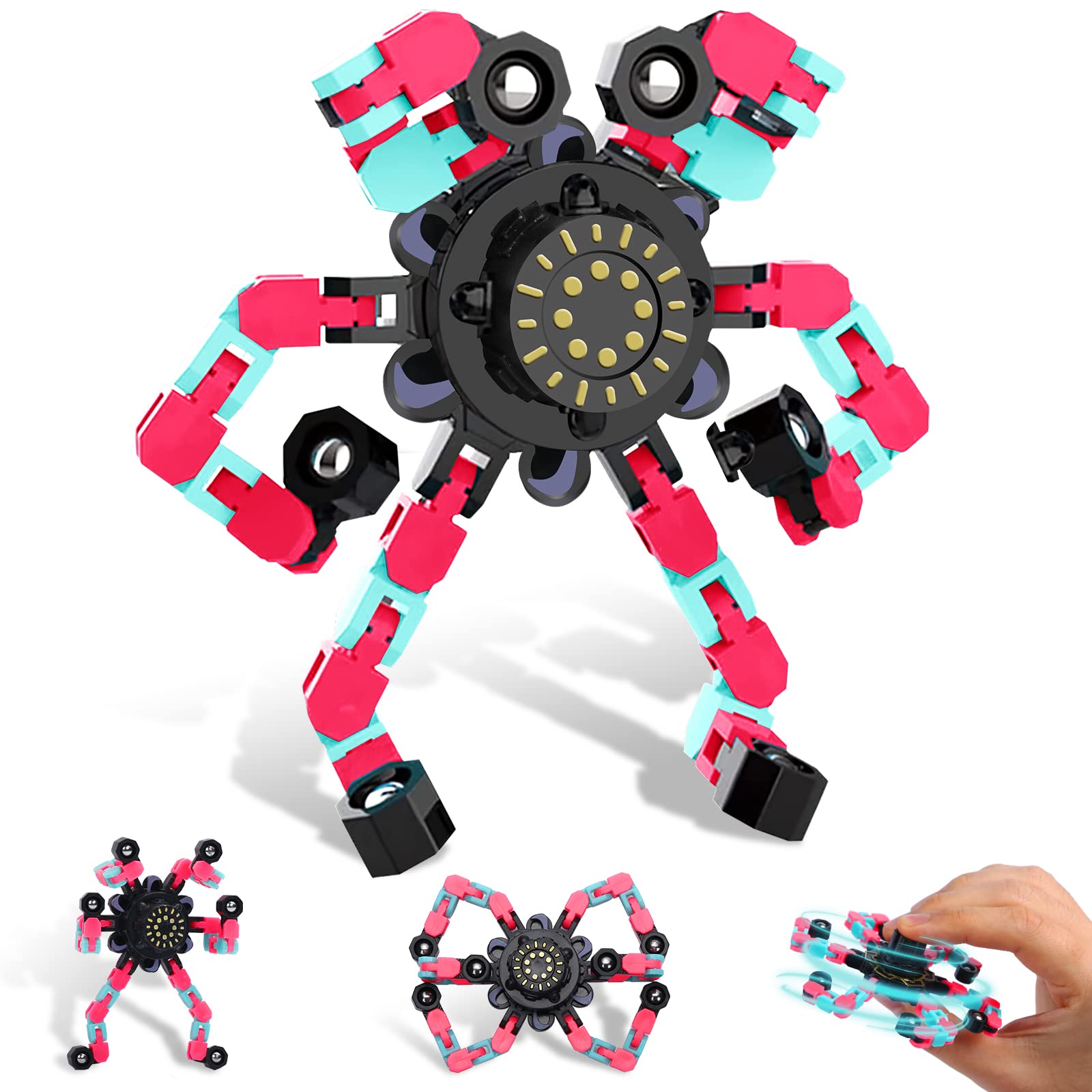 Yogingo Transformable Fingertip Spinner Toy Diy Fidget Spinner For Kids ...