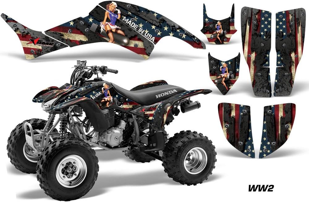 Amazon.com: AMR Racing ATV Graphics kit Sticker Decal Compatible with ...