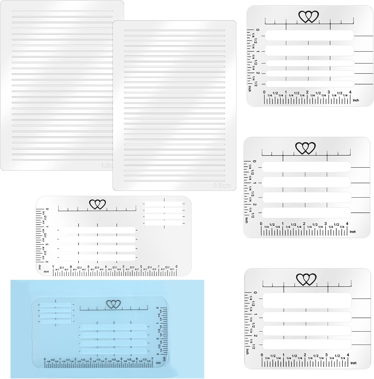 Amazon.com : 6pcs Line Drawing Stencil Lettering Guide Straight Line ...