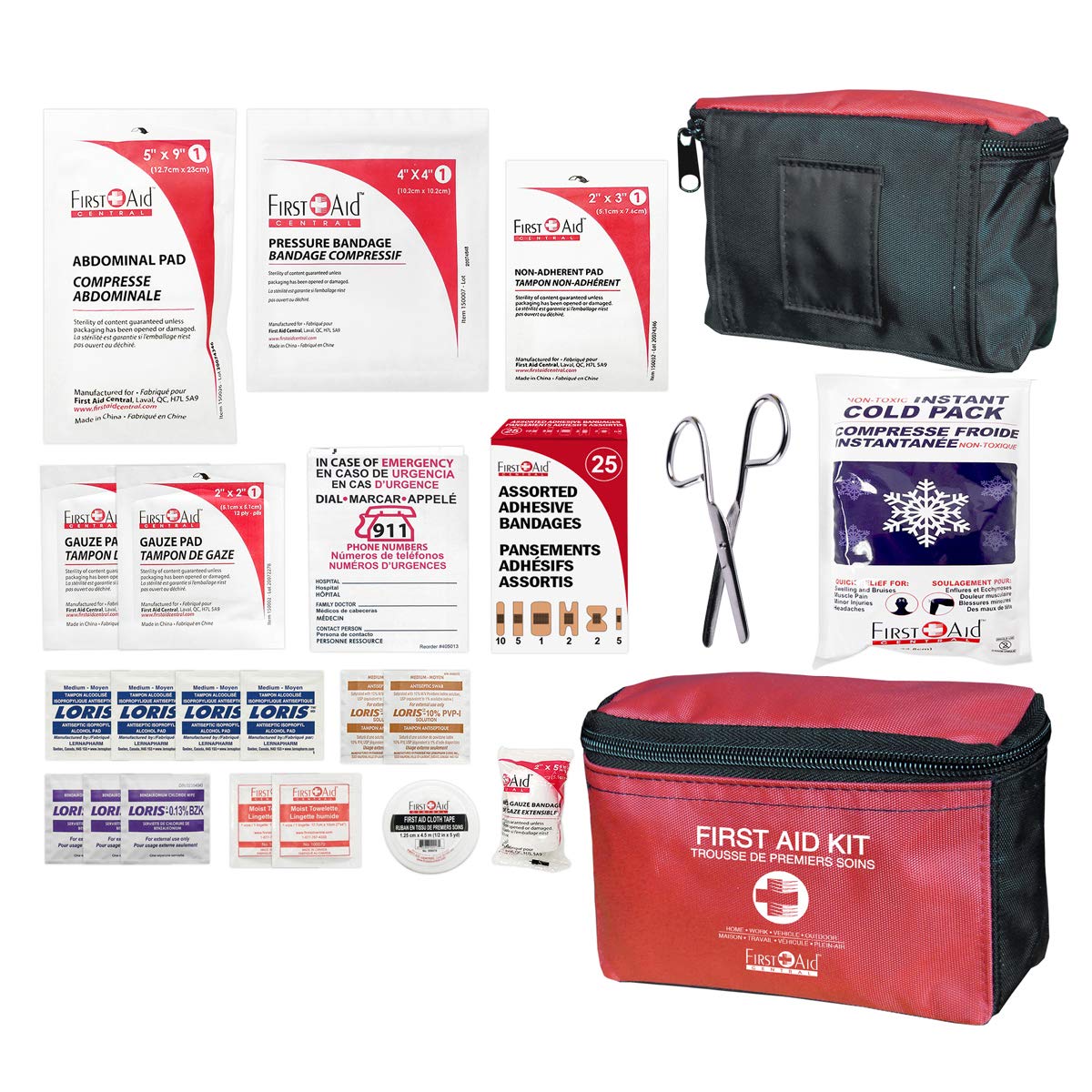 First Aid Central AZ-COMFAK Compact Emergency First Aid Kit For Home ...