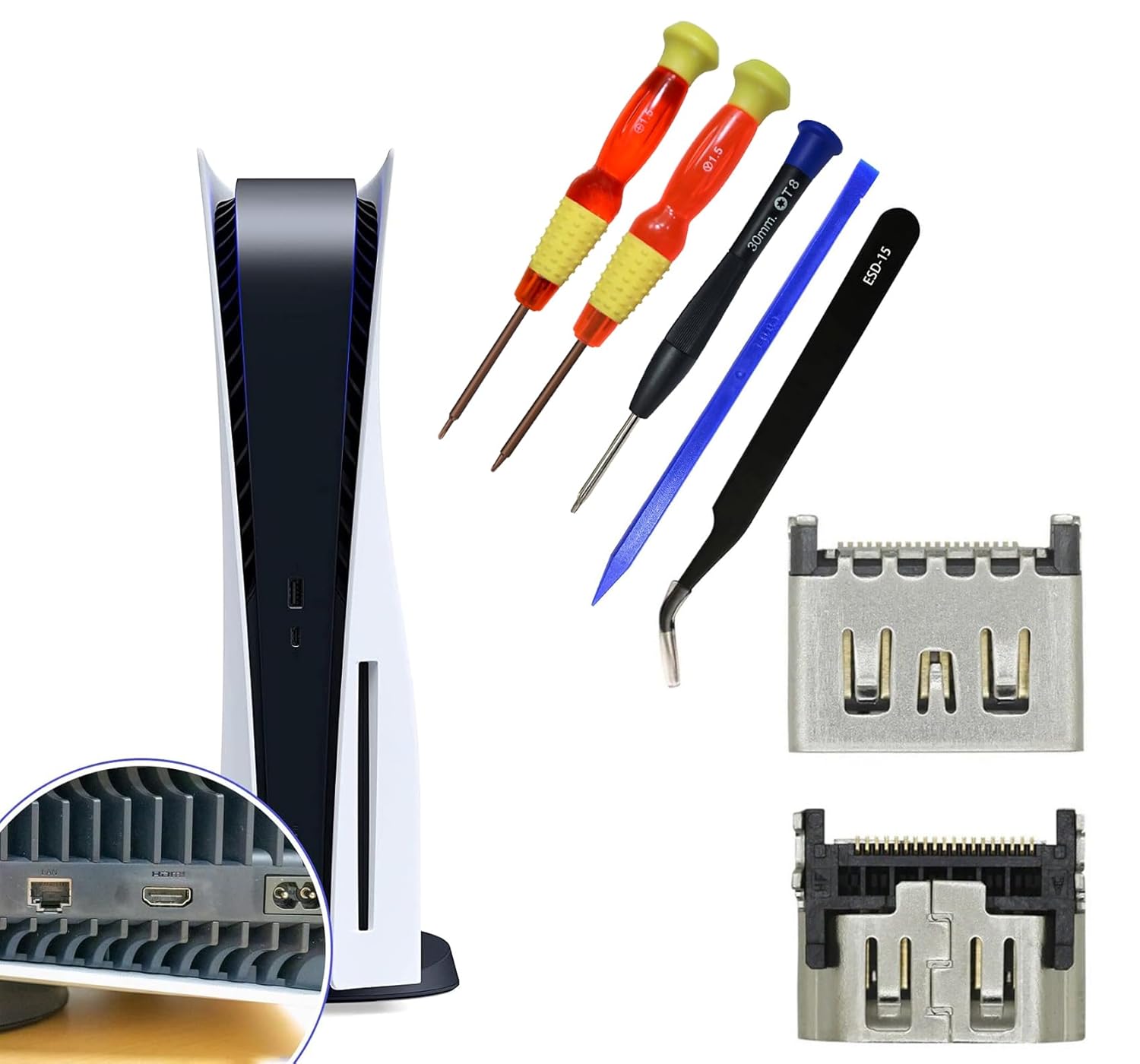 Amazon.com: Eaglewireless 2PACK HDMI Port Socket Connector for Sony ...