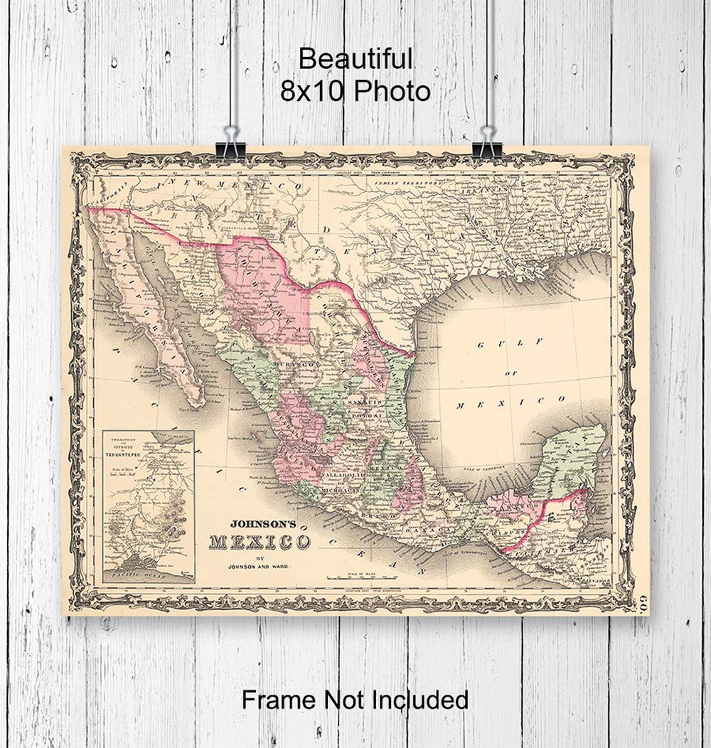Buy Mexican Wall Art - Mexican Wall Decor - Mexico Map - Mexican Gifts ...