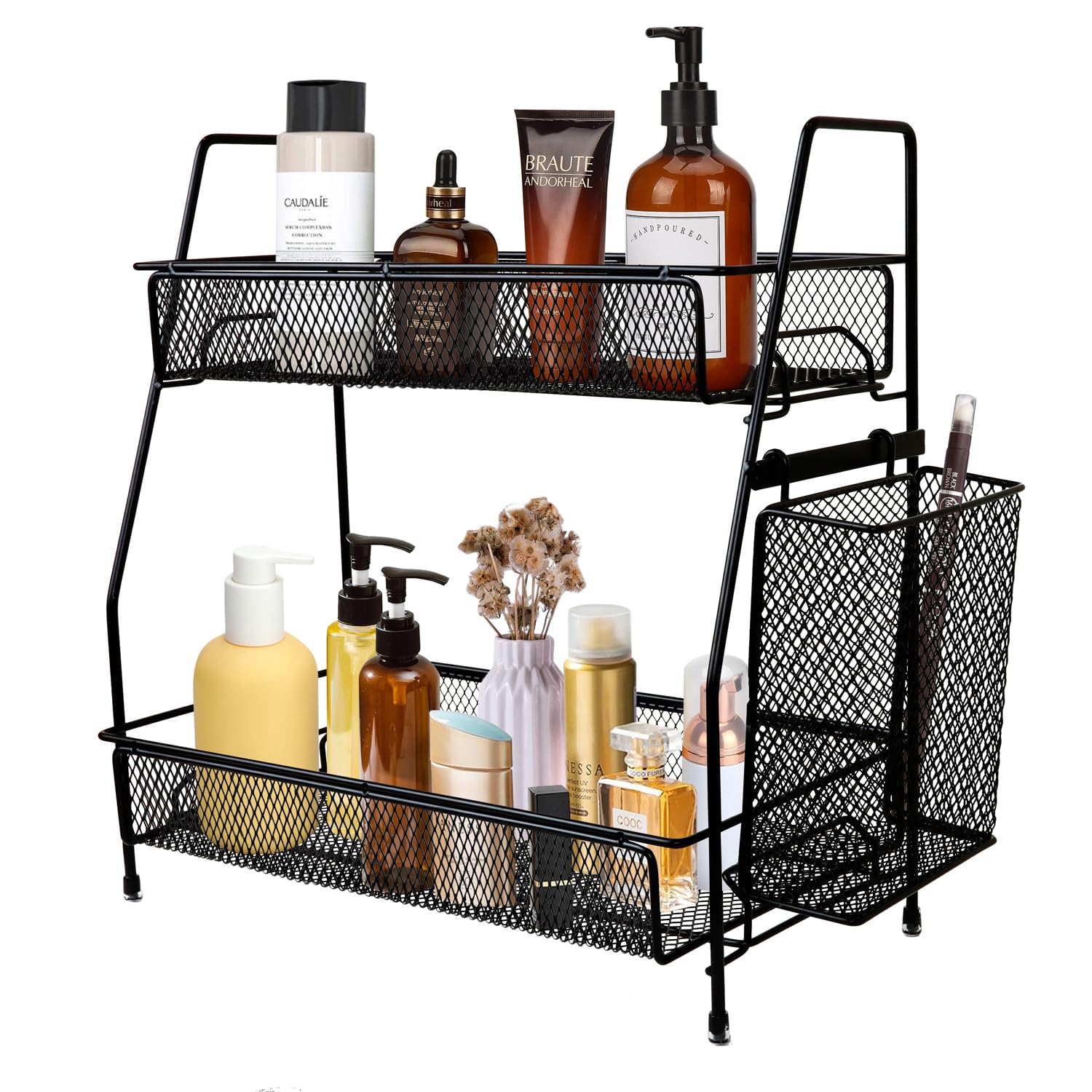 ManGotree Bathroom Countertop Organizer, 2-Tier Spice Storage Rack ...