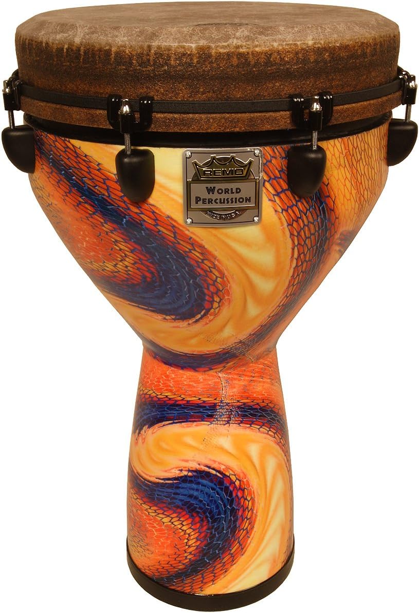 Amazon.com: ( Package of 2) Remo Mondo Djembe, 14" x 25", Serpentine ...
