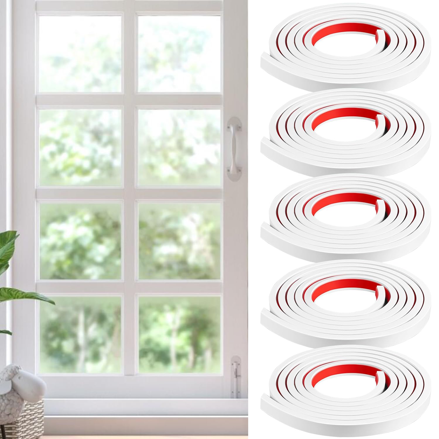 Amazon.com: 5 Pcs Window Grille Inserts Grid Kit, 32.8 ft x 2/5 Inch(W ...