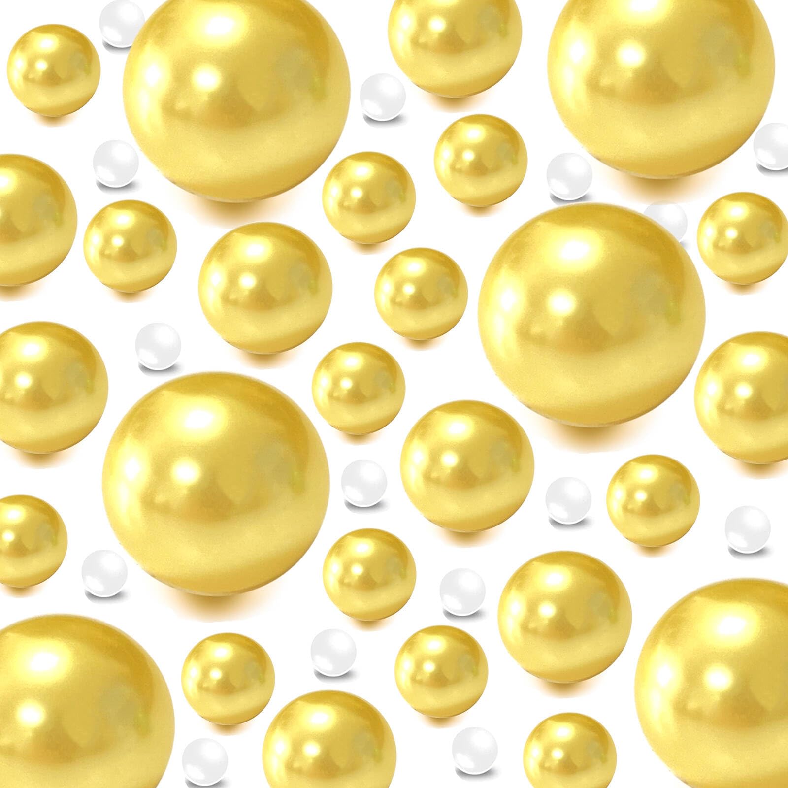 Amazon.com: 120 Pieces Floating NO Hole Pearls and 500 Pieces ...