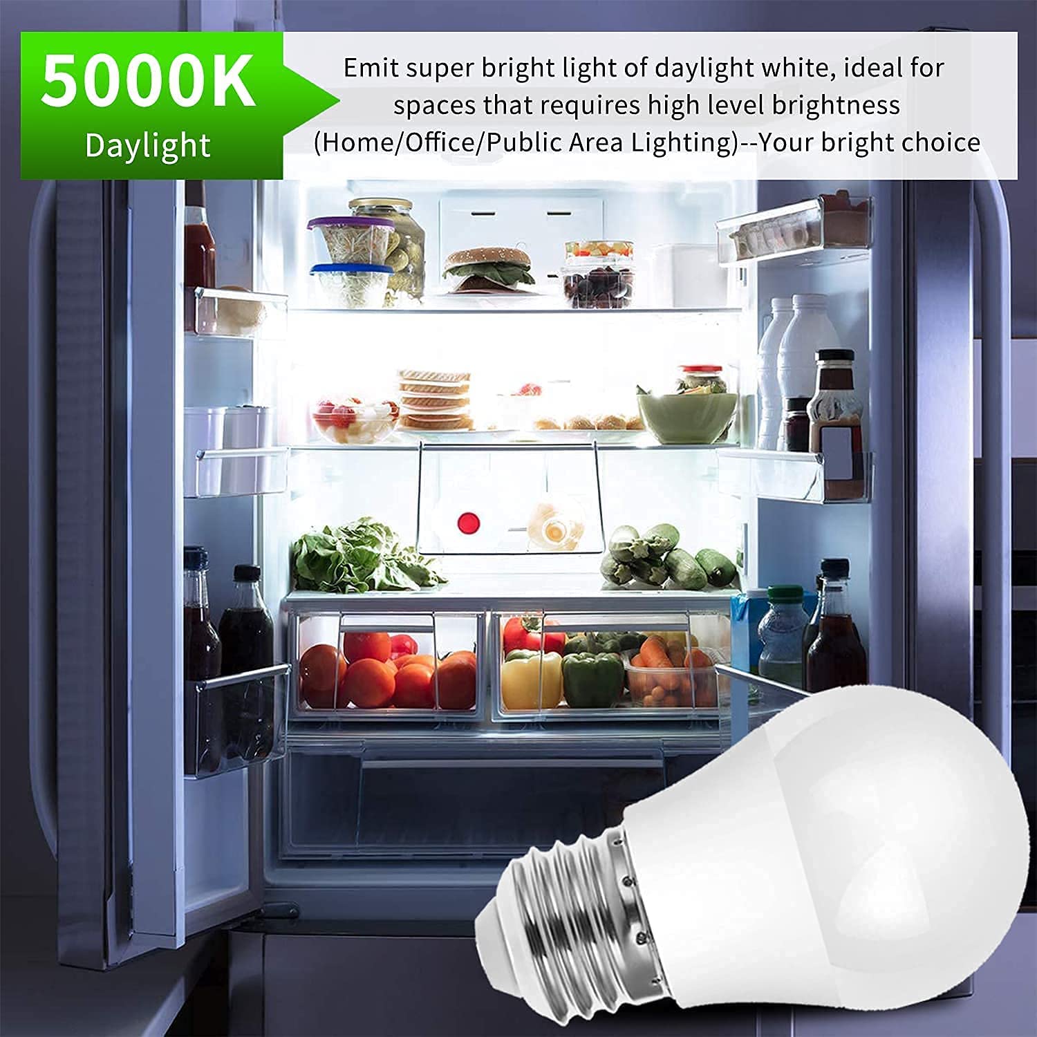 Snapklik.com : LED Refrigerator Light Bulb, 40 Watt Equivalent LED ...