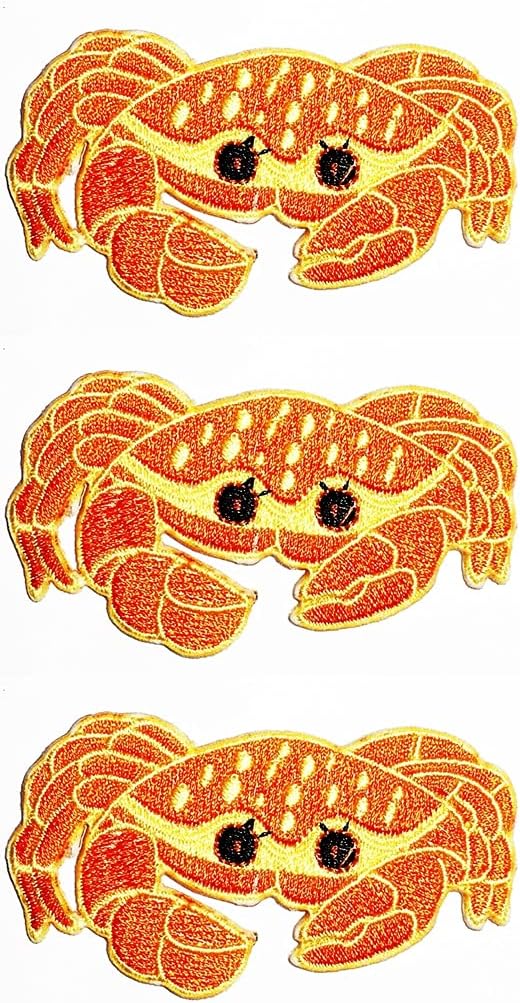 Amazon.com: Crab Set of 3 Pcs/Seafood Crab Sea Animals Beach Crab Iron ...