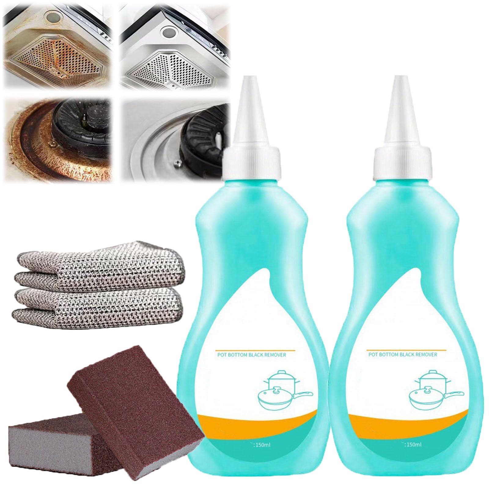 Amazon.com: Magic Gel Cleaner For Pots And Pans, Pot Cleaner For Bottom ...