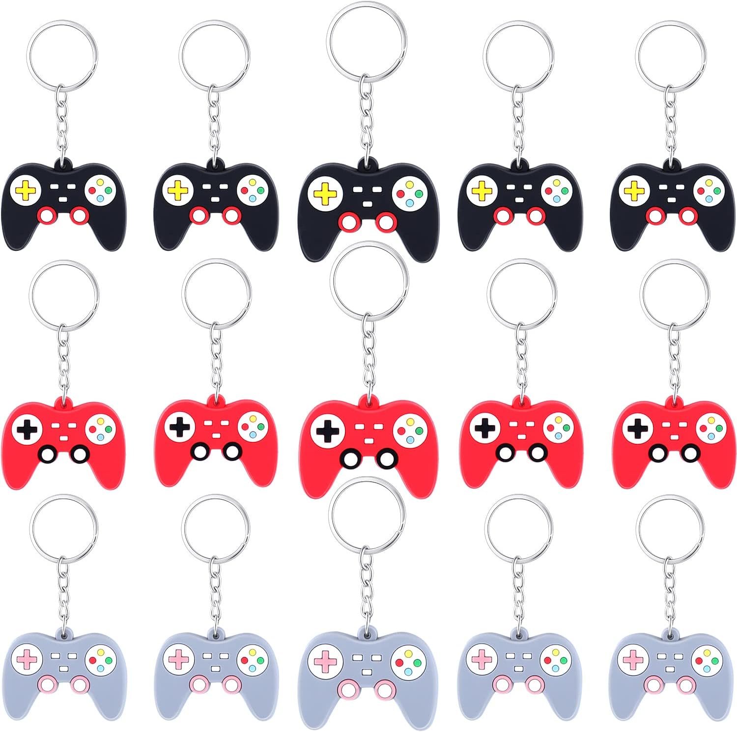 Amazon.com: 24 Pieces Video Game Controller Keychains Game Controller ...