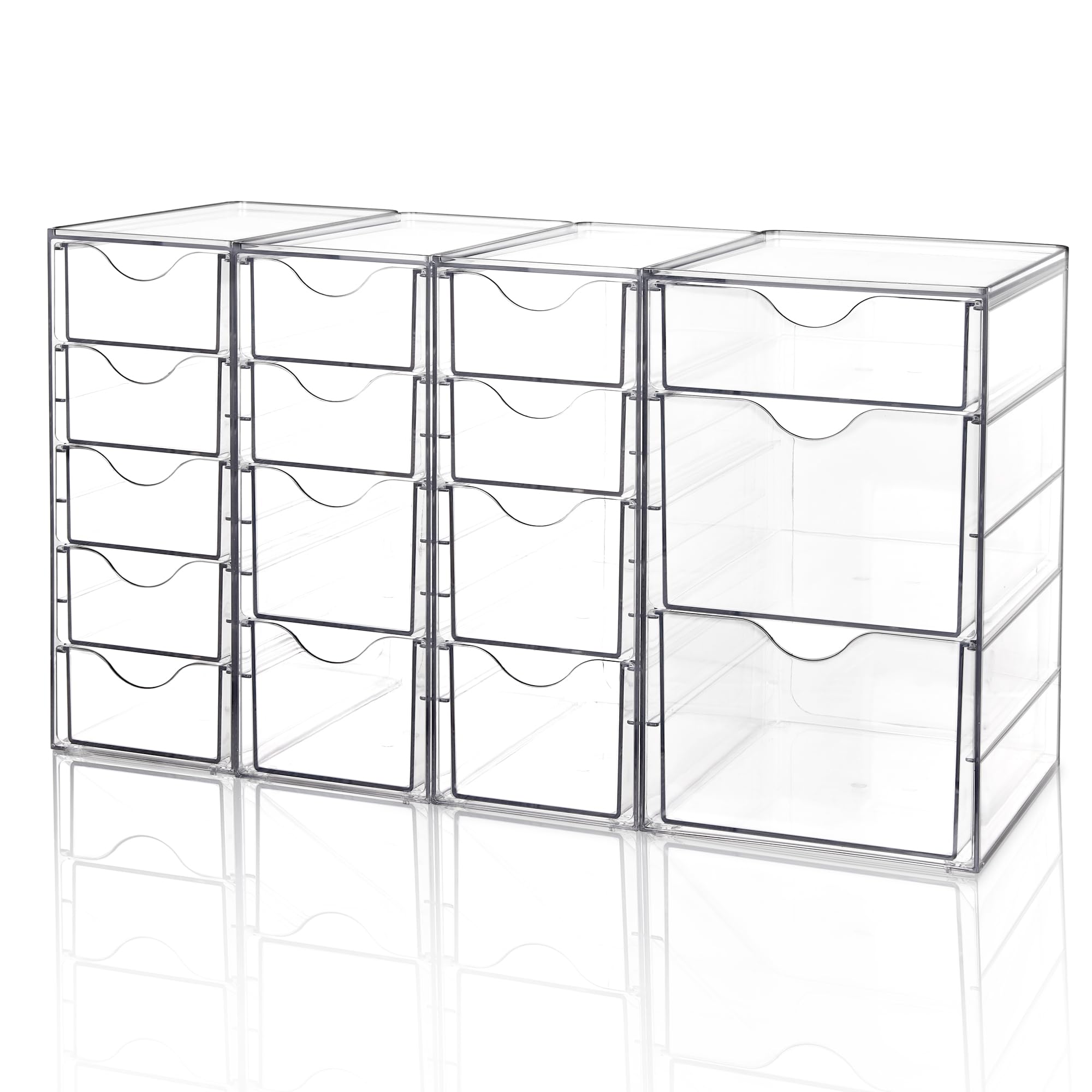 Amazon.com: Vtopmart Acrylic Organizer with 16 Drawers (4 Set), Desk ...
