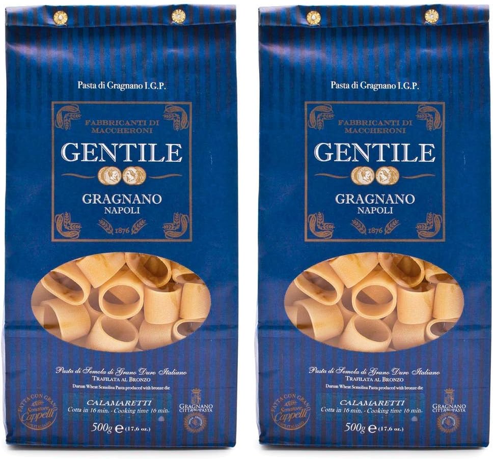 Amazon.com : GENTILE PASTA PENNINE DI GRAGNANO IGP (2 Pack - 1.1 lb ...