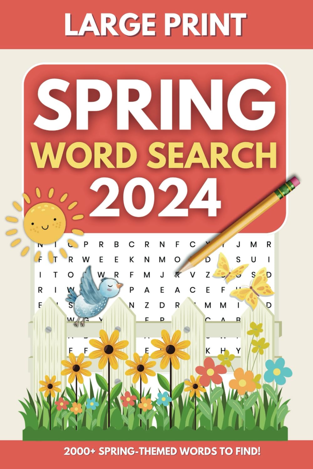 2024 Spring Word Search Puzzle Book: 2000+ Word Large Print Wordfind ...