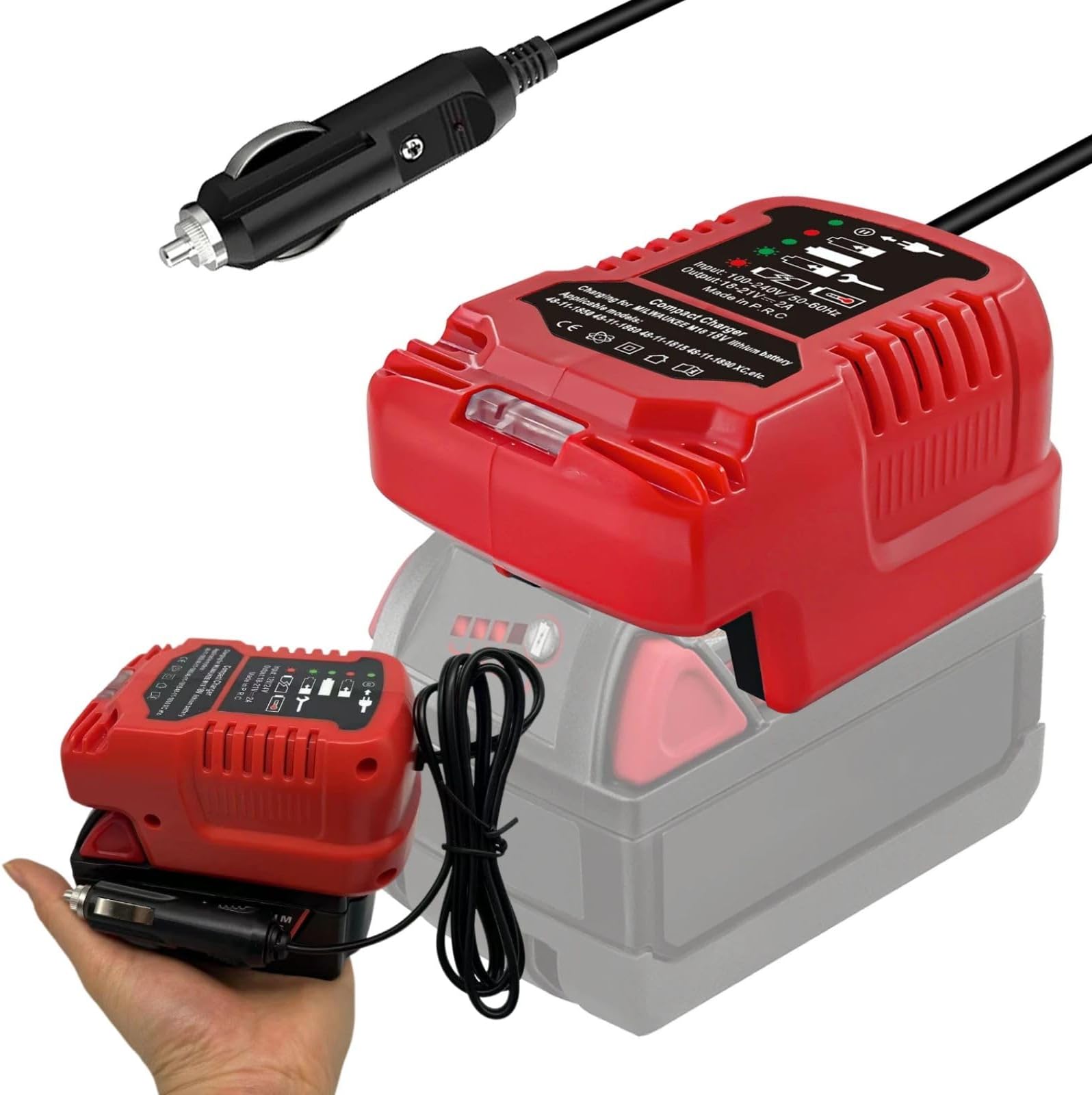 Amazon.com: MAKBOS for Milwaukee 18V Battery Charger Replacement ...