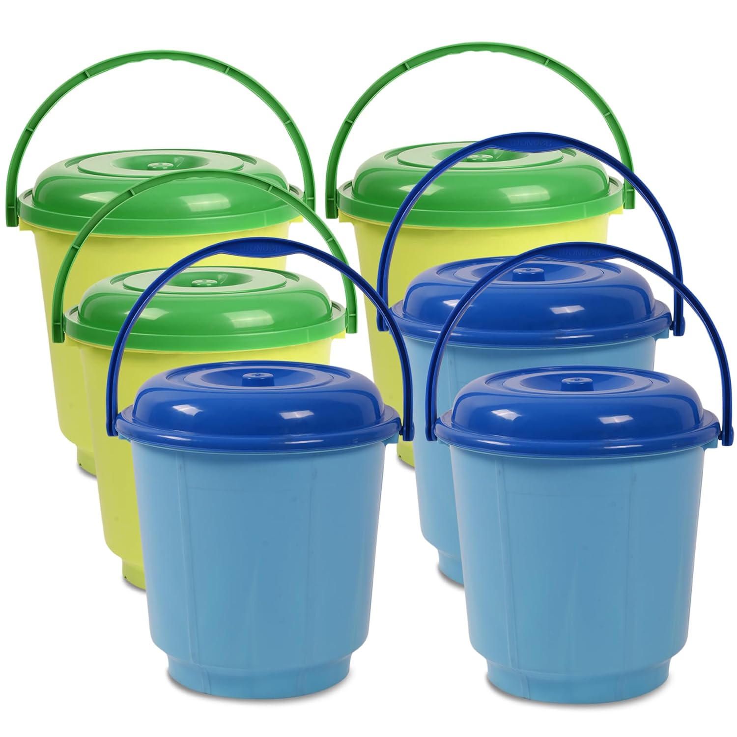 Kuber Industries Pack of 6 Bucket | 18 Liter Bucket for Bathroom ...