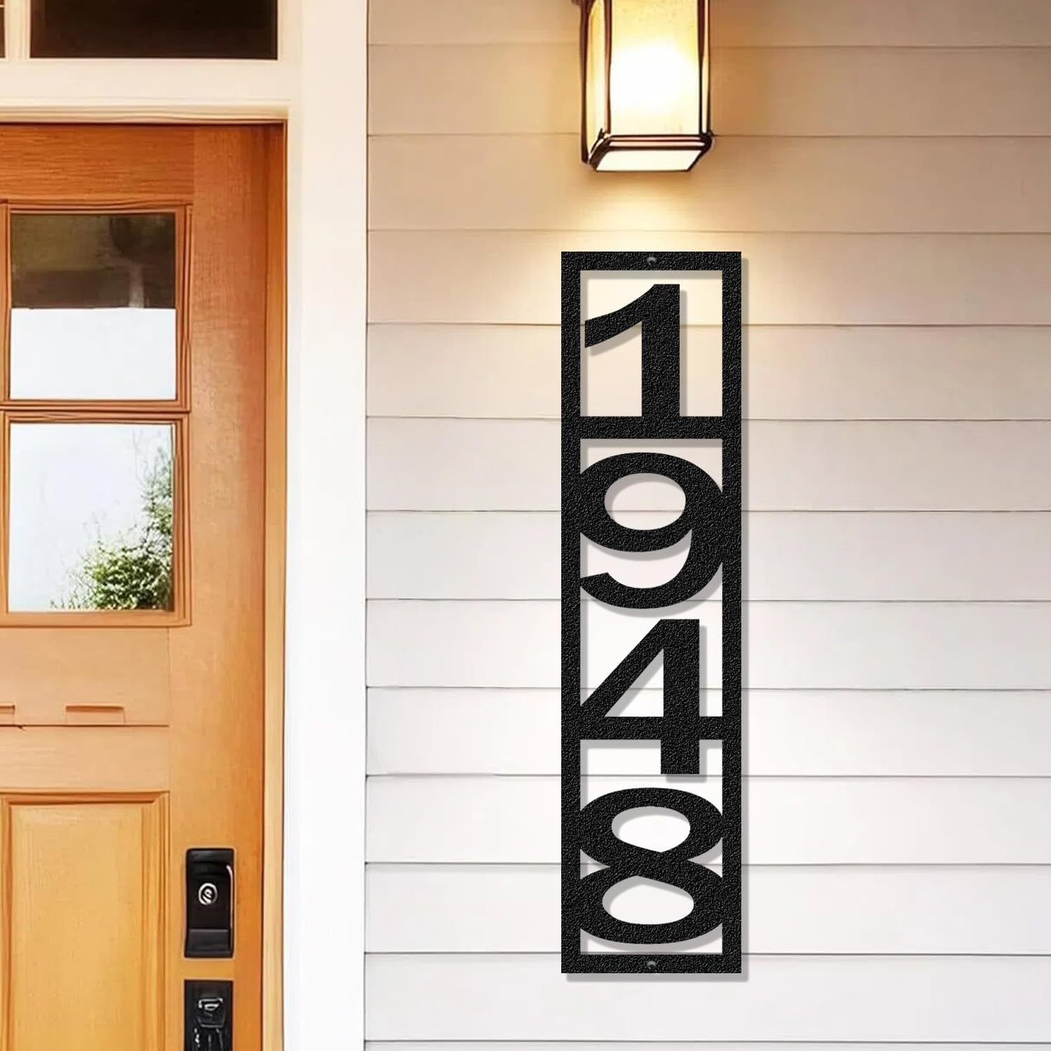 Amazon.com: Vertical House Numbers for Outside - Metal House Number ...