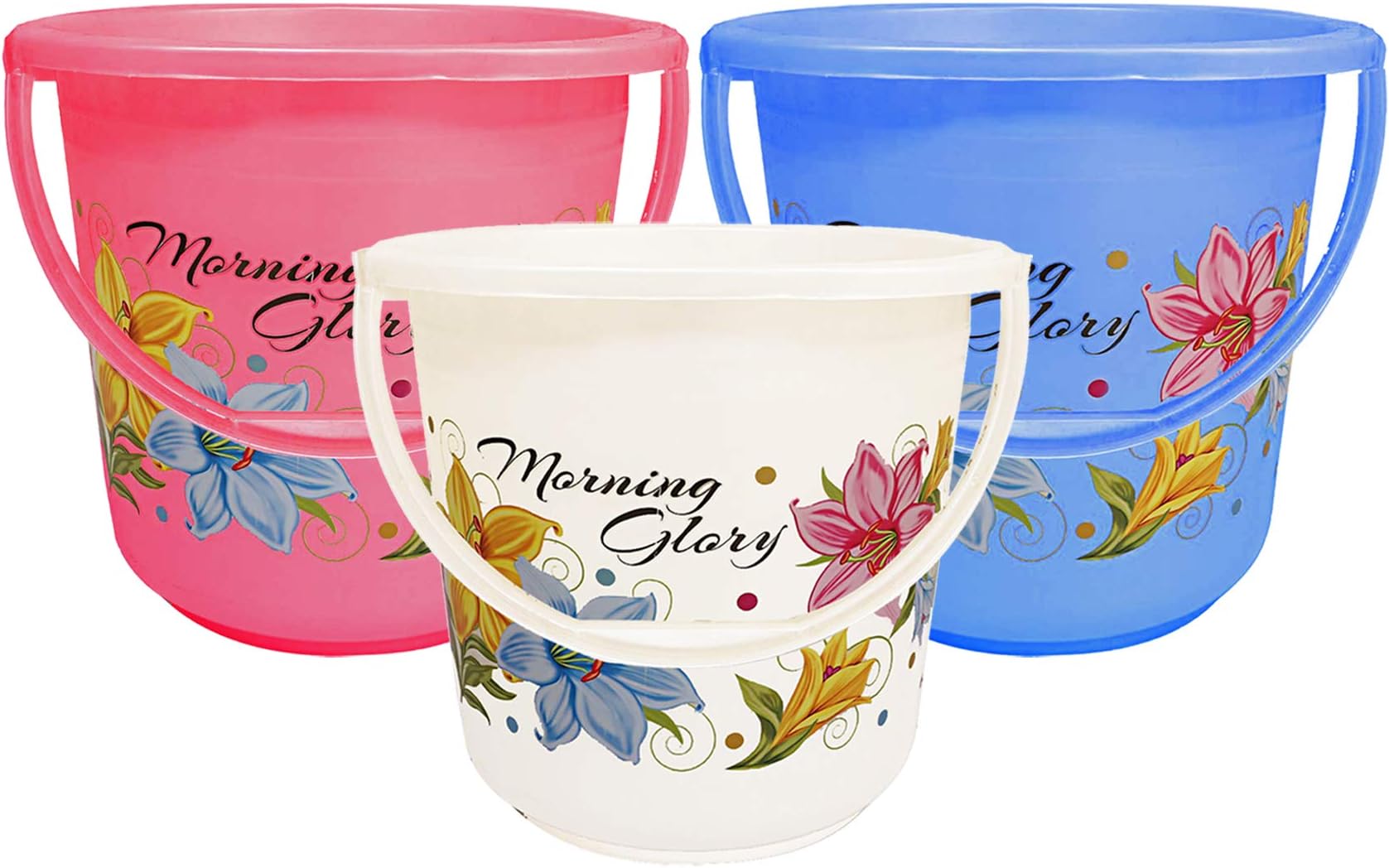 MILTON Plastic Bucket, Multicolour, 25 L (4 Pieces) : Amazon.in: Home ...