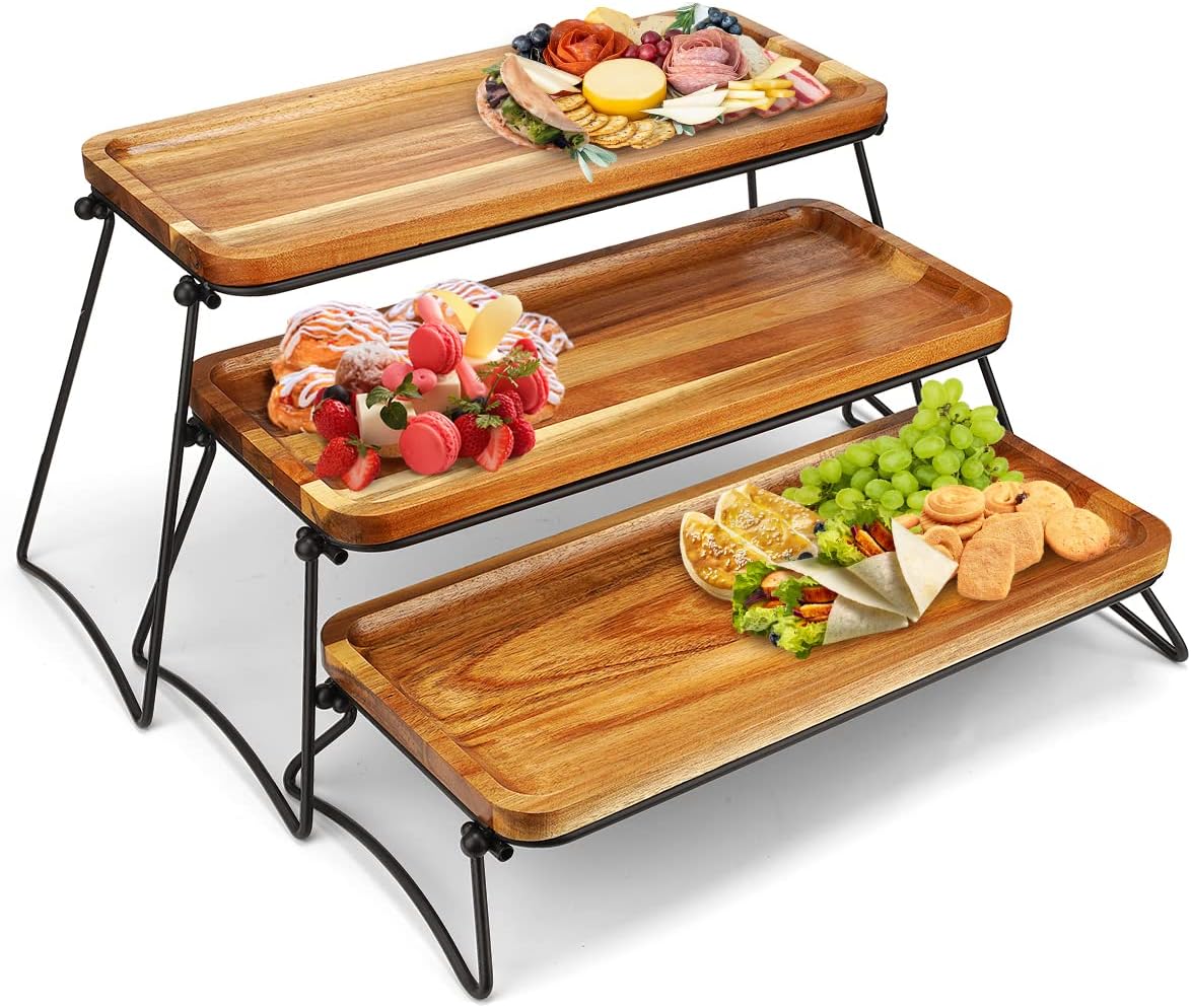 Amazon.com: Godinger Serving Tray Appetizer Platter Dessert Fruit Party ...