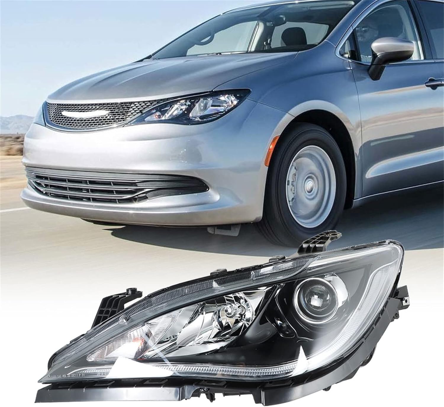 Amazon.com: labwork Headlight Assembly Replacement for 2017-2020 ...