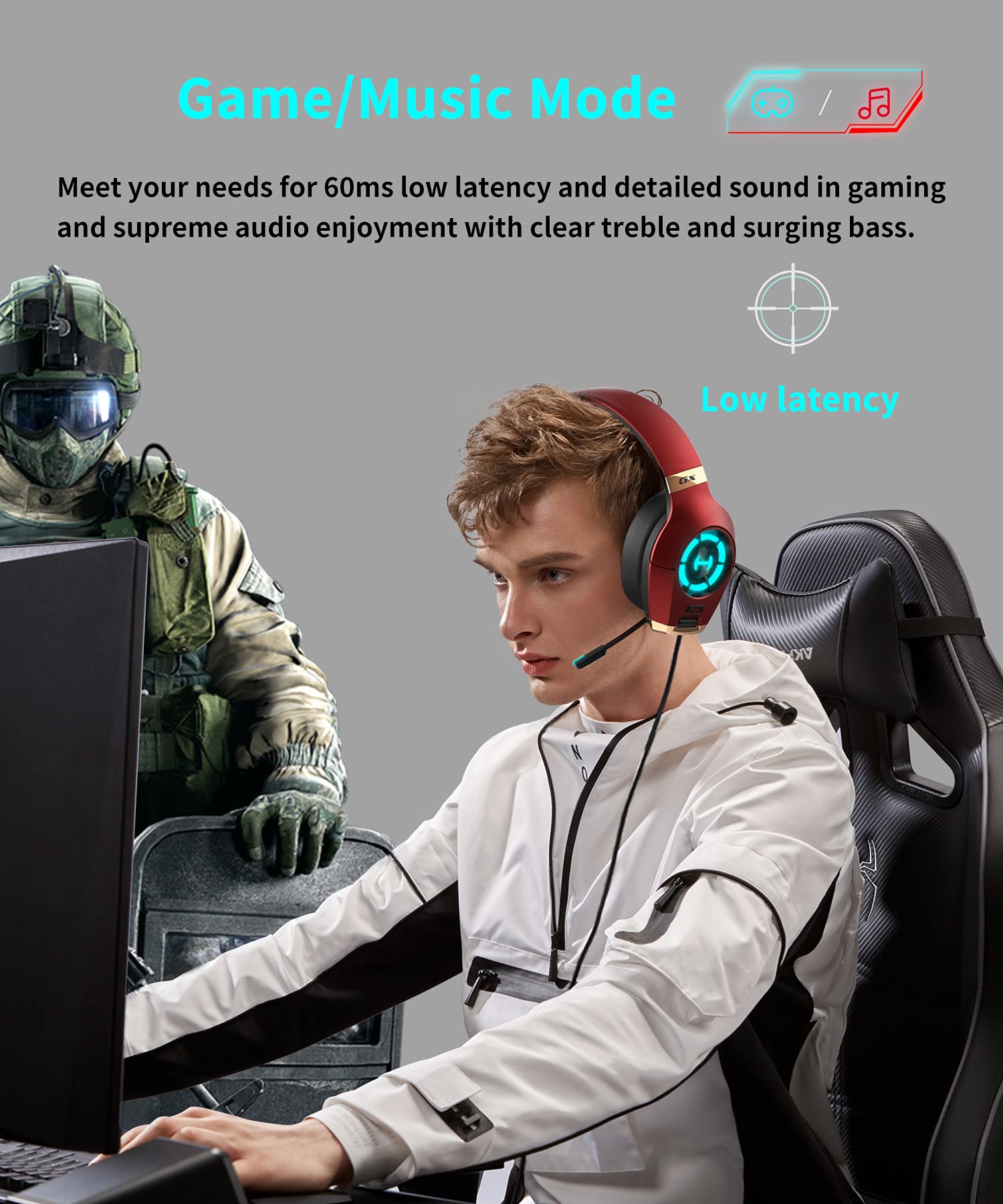 HECATE by Edifier GX Hi-Res Gaming Headset for PS4/ PS5/ PC/Switch/Xbox ...