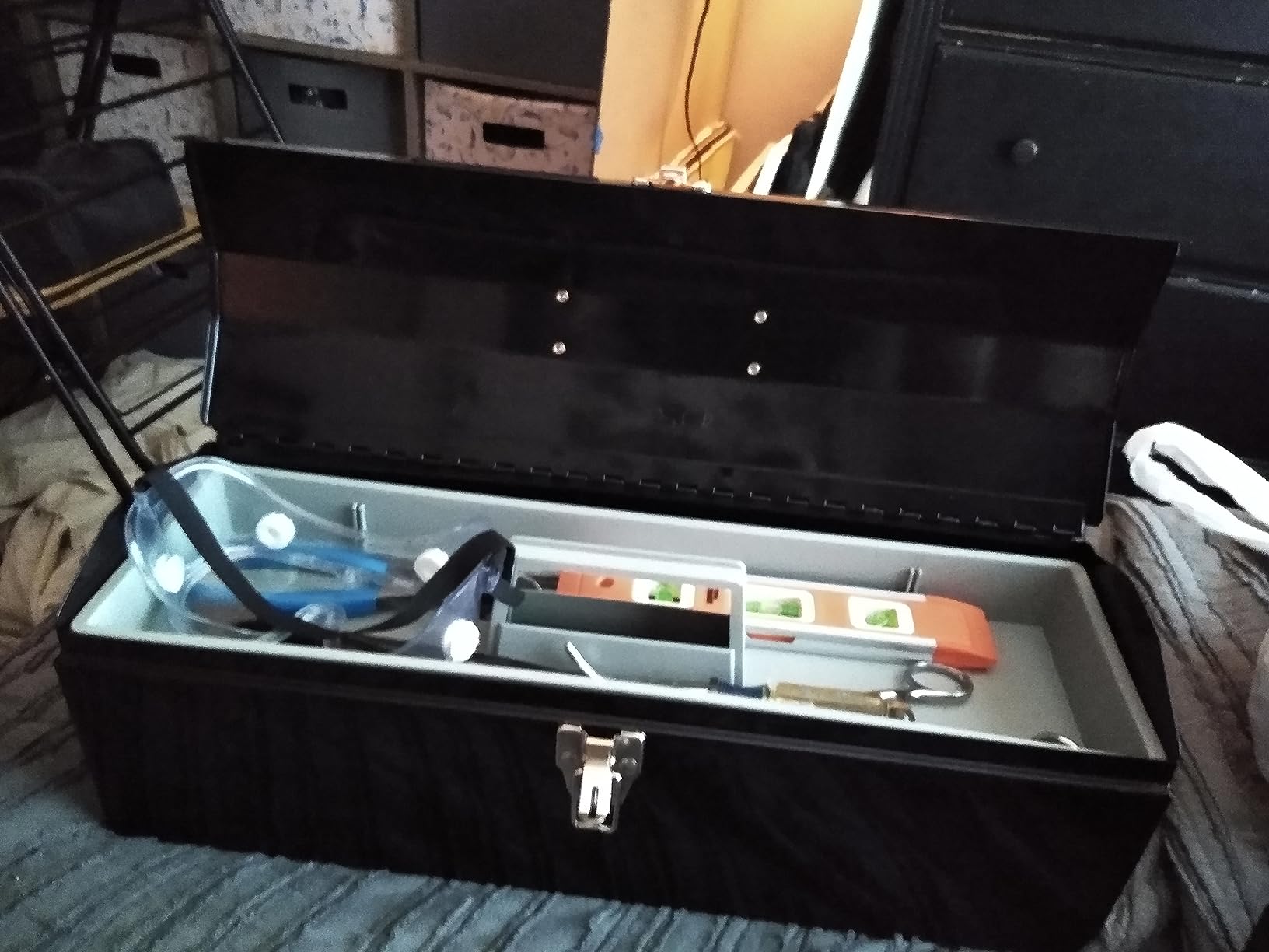 $9/mo - Finance Torin 18-inch Tool Box,Portable Steel/Metal Tool Box ...