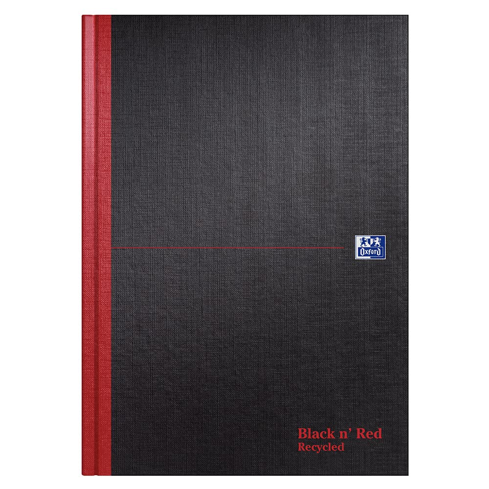 Black n' Red Casebound Hardback Recycled A4 Book : Amazon.co.uk ...