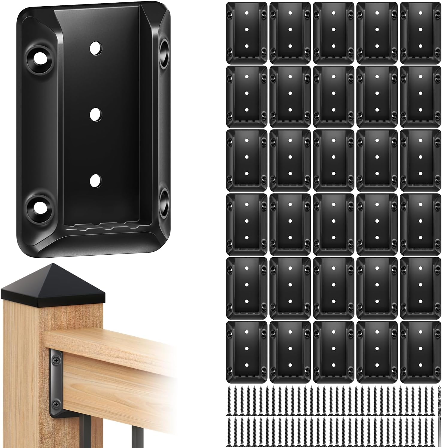 Amazon.com: Simpson Strong-Tie ‎FB24Z ZMAX Galvanized Fence Rail ...