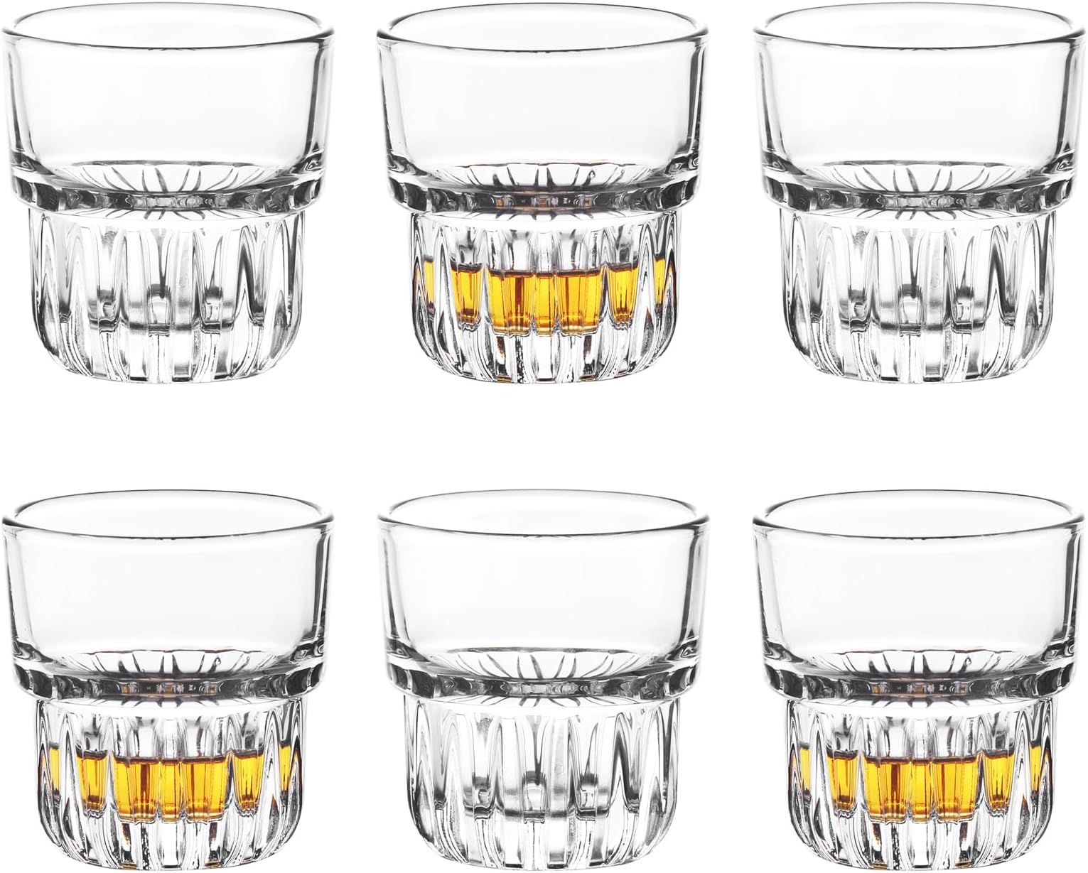 Amazon.com | Bormioli Rocco Rock Bar 2.25 oz. Stackable One Shot Glass ...