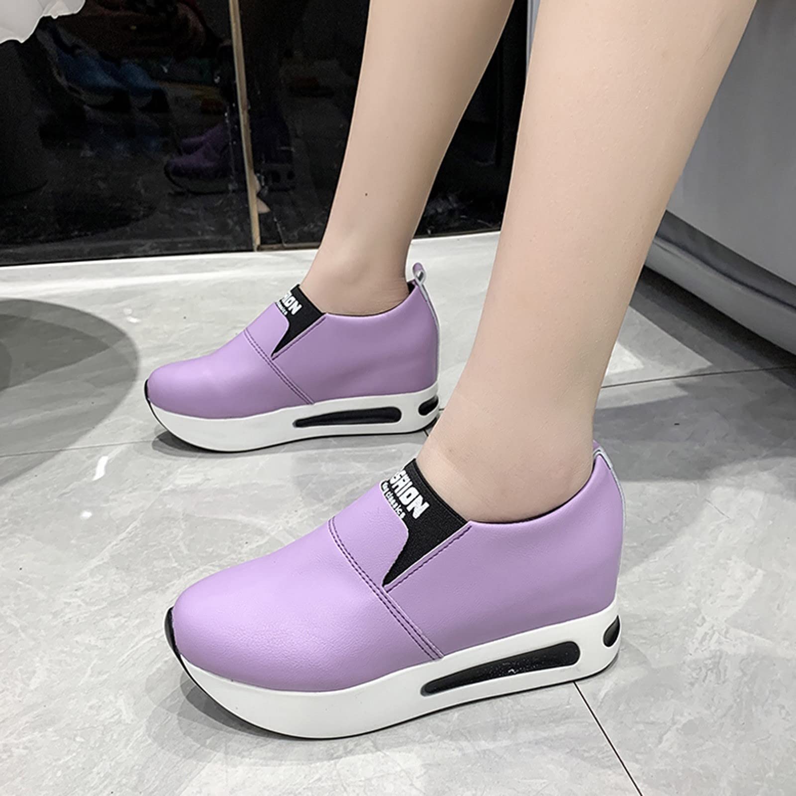 Lavender Shoes Wedges