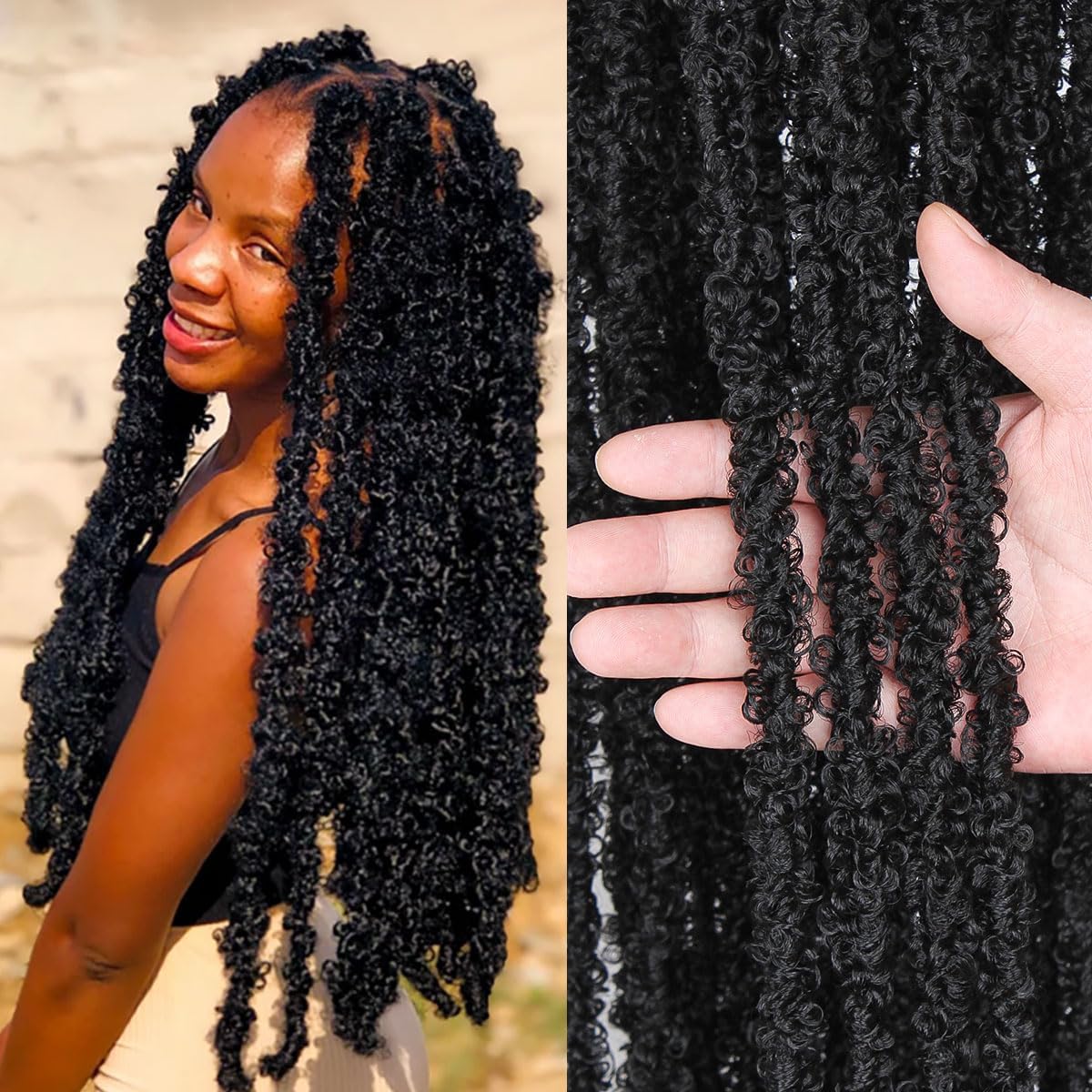 Amazon.com : Pouweney 36 inch 6 Packs Jumbo Butterfly Locs Crochet Hair ...