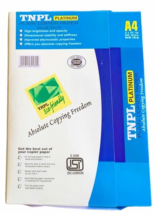 TNPL 80 Gsm A4 Sheet Paper 50 Sheets For Home Use Printing Tnpl 80 tnpl-80-gsm-a4-sheet-paper-50-sheets-for-home-use-printing-tnpl-80