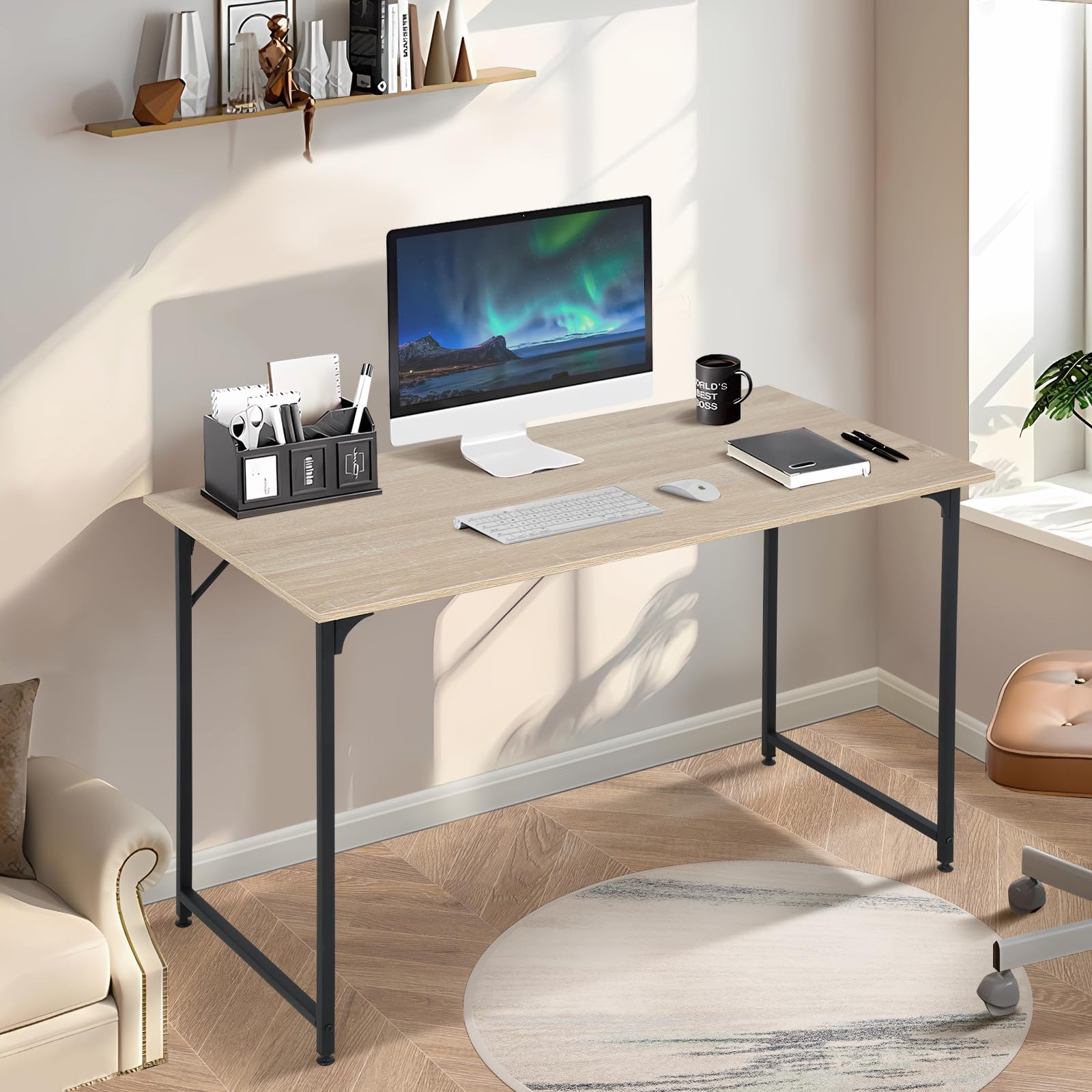 Amazon.com: Pazidom Computer Desk Office Table Desk for Home&Office ...