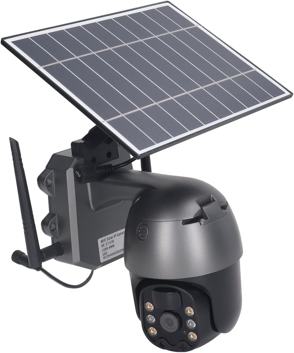 Night Solar Security Camera, IP65 ABS Monocrystalline Silicon Solar ...