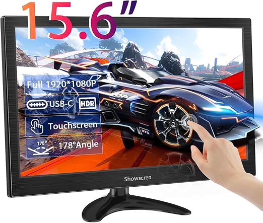 Amazon.com: Showscren PC Touchscreen Monitor 15.6inch Portable Touch ...
