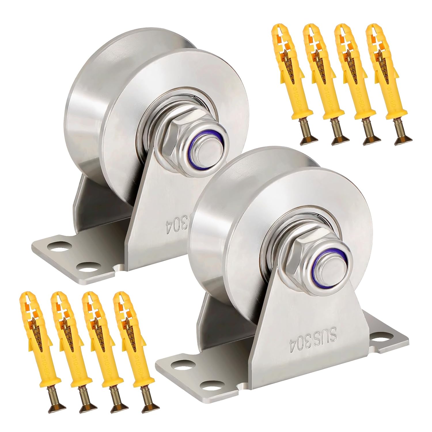 V Type Groove Wheel Pulley Stainless Steel Pulley Block Super Silent ...